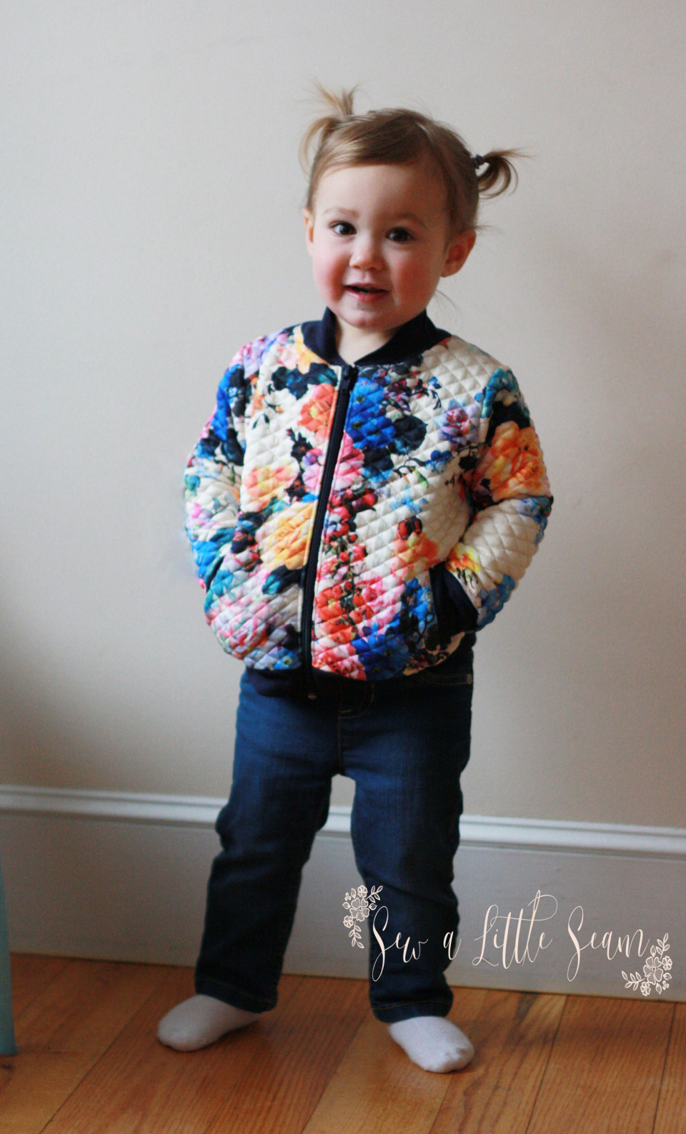 Floral Bomber Jacket: Tutorial and Free Pattern - Sew a Little Seam