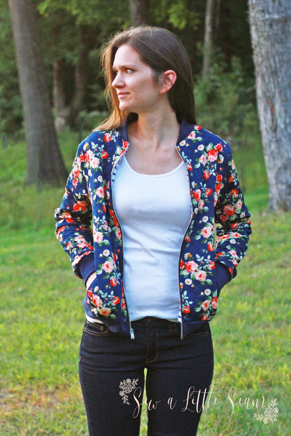 Women's Ollie Bomber Jacket PDF Pattern - Sew a Little Seam