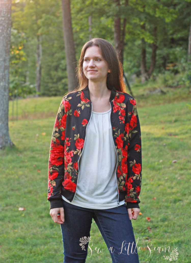 Women's Ollie Bomber Jacket PDF Pattern - Sew a Little Seam