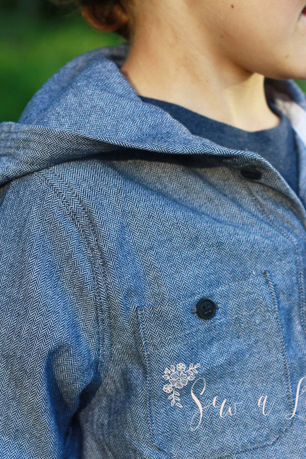 Birch Button Up PDF Pattern 3 months - 16 years - Sew a Little Seam