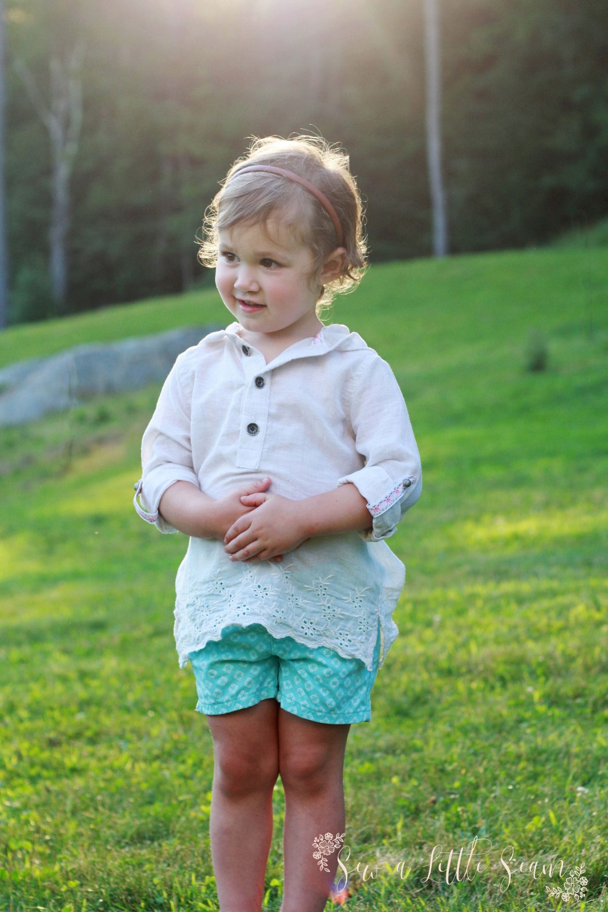 Birch Button Up PDF Pattern 3 months - 16 years - Sew a Little Seam