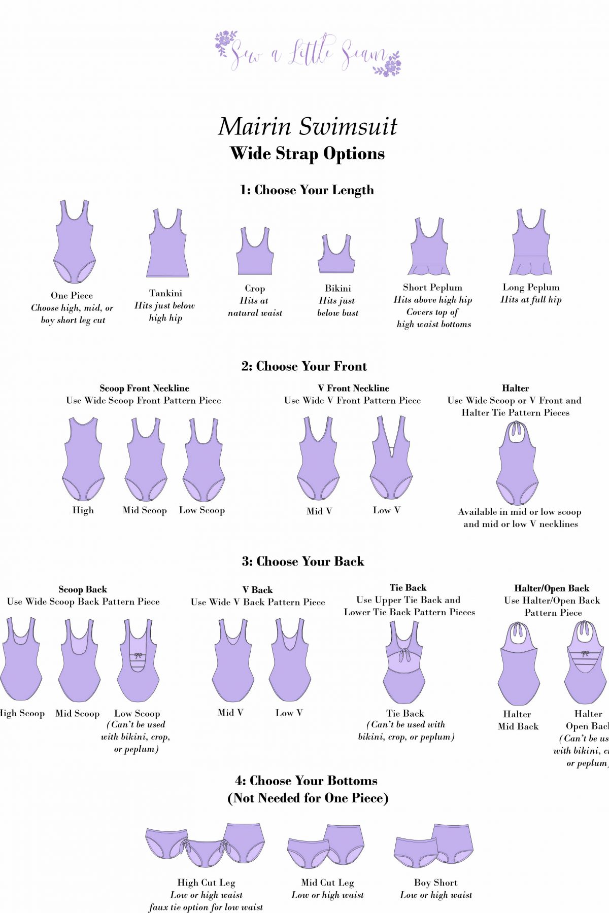 Women's Mairin Swimsuit PDF Pattern - Sew a Little Seam